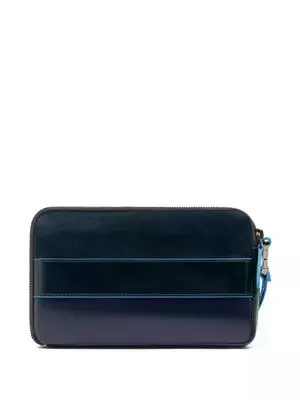PIQUADRO Leather Wrist-strap Clutch Bag