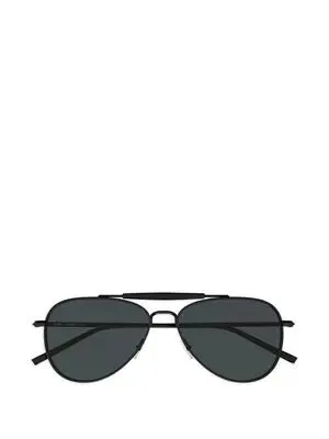 Saint Laurent Double-bridge Pilot Sunglasses