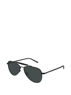 Saint Laurent Double-bridge Pilot Sunglasses