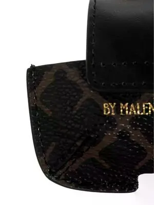 BY MALENE BIRGER Monogram-print Logo-plaque Earbud Case