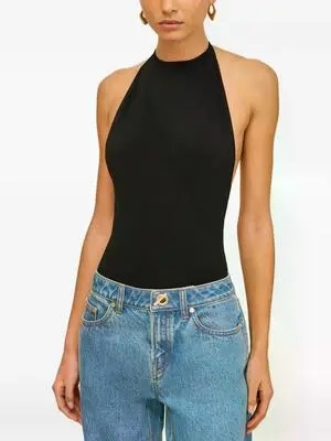 Cult Gaia Minnie Halterneck Backless Bodysuit - Black
