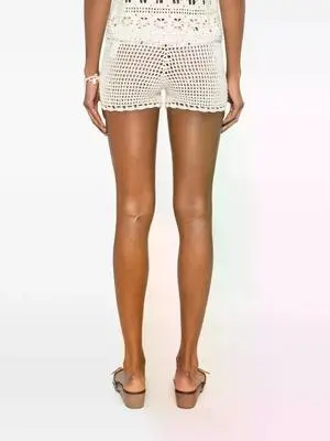 TERRY PUESTO Lido Crochet-knit Shorts