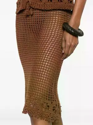 TERRY PUESTO Sara Crochet-knit Skirt