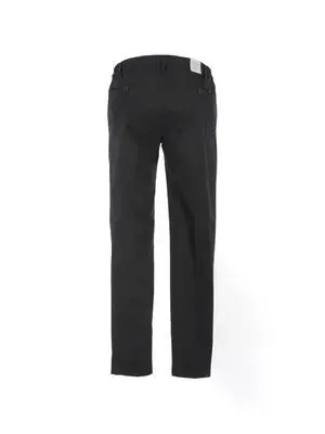 RE-HASH Button-fastening Straight-leg Trousers - Black