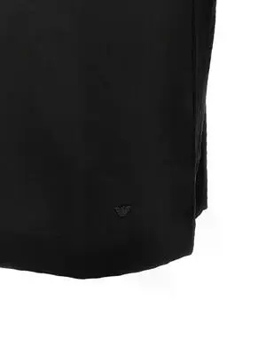 Emporio Armani Diamond-textured Cotton T-shirt