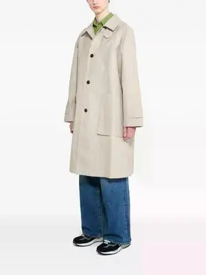 MARGARET HOWELL Railway Mac Jacket - Neutrals