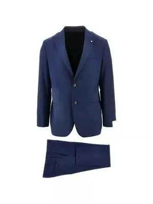 LUIGI BIANCHI Single-breasted Wool Suit - Blue