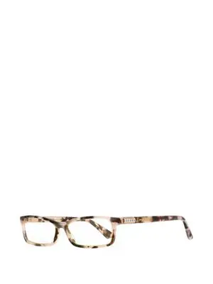 JIMMY CHOO Crystal-embellished Rectangle-frame Glasses