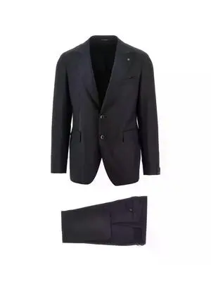 Tagliatore Peak-lapel Single-breasted Suit - Blue