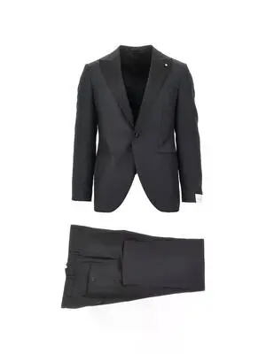 LUIGI BIANCHI Peak-lapel Single-breasted Suit - Grey