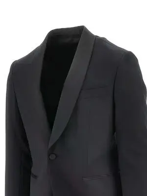 LUIGI BIANCHI Shawl-lapel Single-breasted Wool Suit