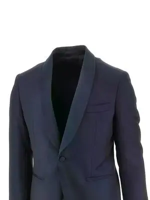 LUIGI BIANCHI Shawl-lapel Single-breasted Wool Suit
