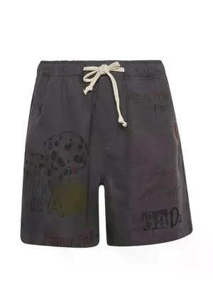 OPEN YY Graphic Print Shorts - Grey