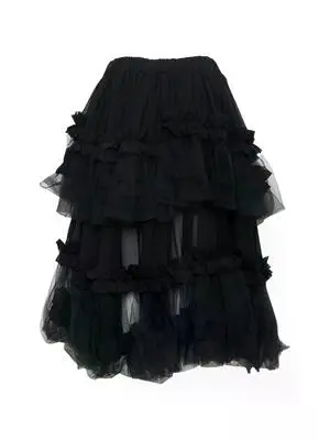 Noir Kei Ninomiya Ruffled A-line Midi Skirt