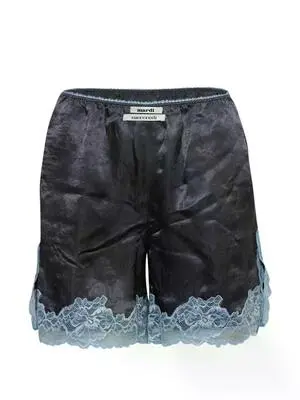 MARDI MERCREDI Lace-trim Shorts - Grey