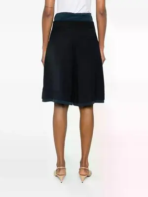SYSTEM Drawstring Layered-hem Shorts