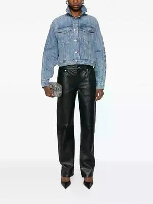 Alexander Wang Logo-lettering Denim Jacket
