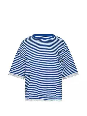 Undercover Curve-seam Striped T-shirt