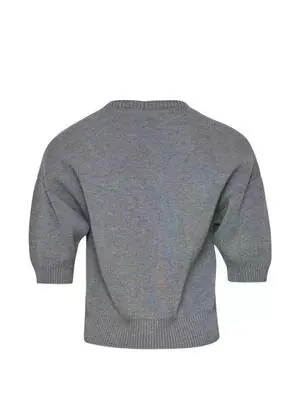 N°21 Crew Neck Short Sleeve Sweatshirt