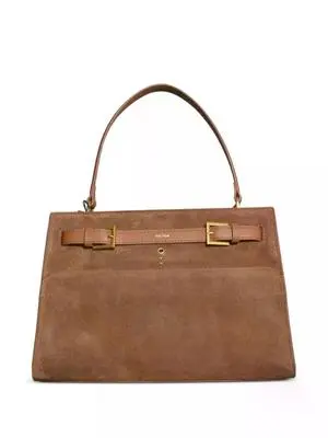 NO:RAE Valegro Suede Tote Bag - Brown