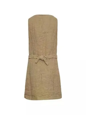 Comme Des Garçons Lace-detail Sleeveless Cotton Coat