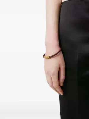 Mulberry Iris Woven Leather Bracelet