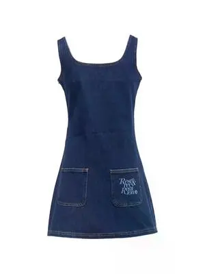 REST & RECREATION Logo Print Mini Dress