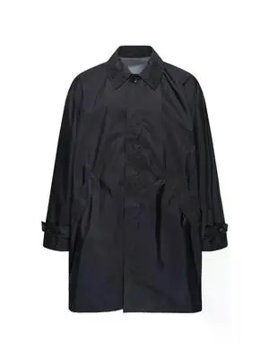 MASTERMIND WORLD Balmacaan Skull Print Coat - Black