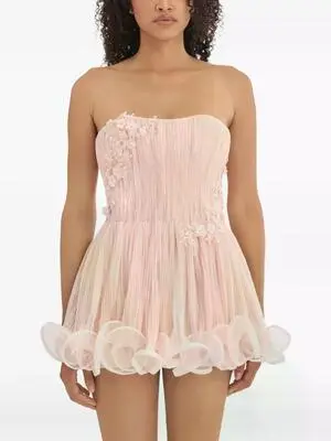 STOLEN STORES Ms. Tutu Floral Appliqué Mini Dress