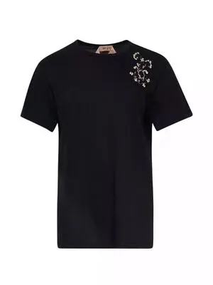 N°21 Crystal-embellished T-shirt