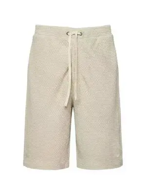 Emporio Armani Embossed Drawstring Bermuda Shorts