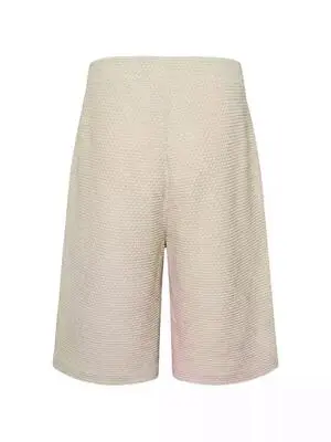 Emporio Armani Embossed Drawstring Bermuda Shorts