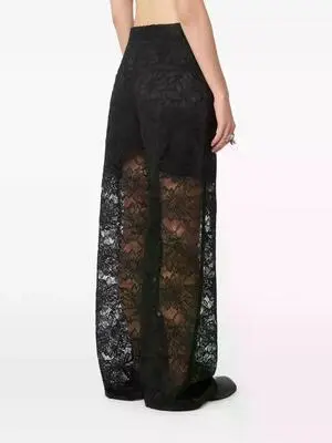 Sportmax Floral Lace Palazzo Pants