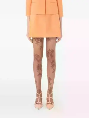 Valentino Garavani Crepe Couture Wrap Skirt - Orange