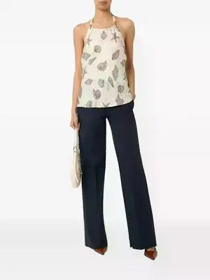 Marella Shell Print Halterneck Top