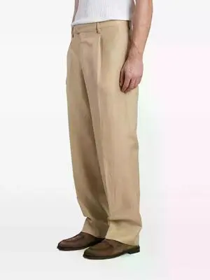BRIGLIA 1949 Pleated Straight-leg Trousers