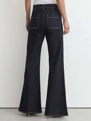 REISS Sakura Patch-pocket Flared Jeans
