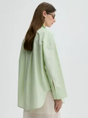 BY MALENE BIRGER Organic Cotton Button-up Shirt - Seacrest