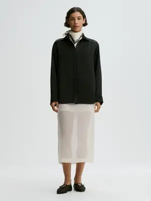 BY MALENE BIRGER Audrey Satin Shirt - Black
