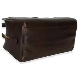 Prada Antiqued Calfskin Carry Shoulder Bag - Brown