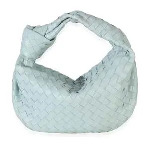 Bottega Veneta Teal Washed Nappa Intrecciato Teen Jodie Bag - Blue