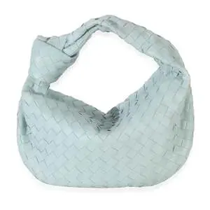 Bottega Veneta Teal Washed Nappa Intrecciato Teen Jodie Bag