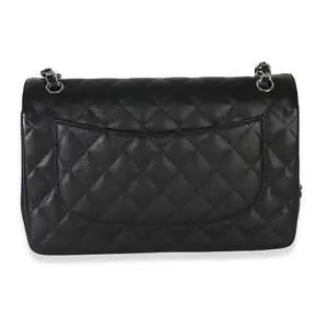 Chanel Quilted Caviar Jumbo Double Flap Bag