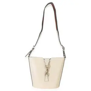 Gucci Tritone Calfskin Ophidia Web Bucket Bag