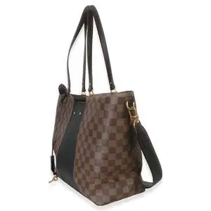 LOUIS VUITTON Damier Ebene Taurillon Jersey Tote - Brown