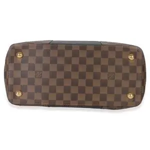 LOUIS VUITTON Damier Ebene Taurillon Jersey Tote - Brown