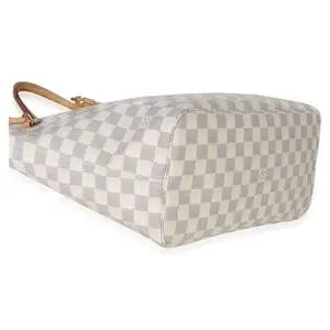 LOUIS VUITTON Damier Azur Canvas Neverfull Mm Tote Bag - Beige