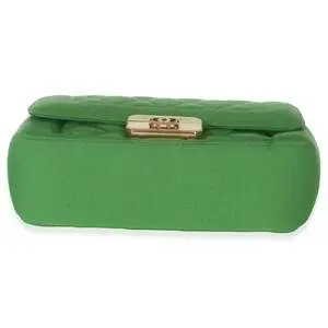 Chanel Quilted Jersey Mini Flap Bag - Green