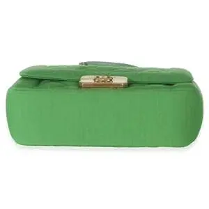 Chanel Quilted Jersey Mini Flap Bag - Green