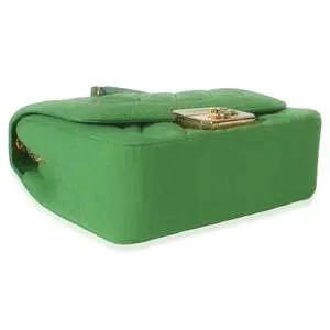 Chanel Quilted Jersey Mini Flap Bag - Green